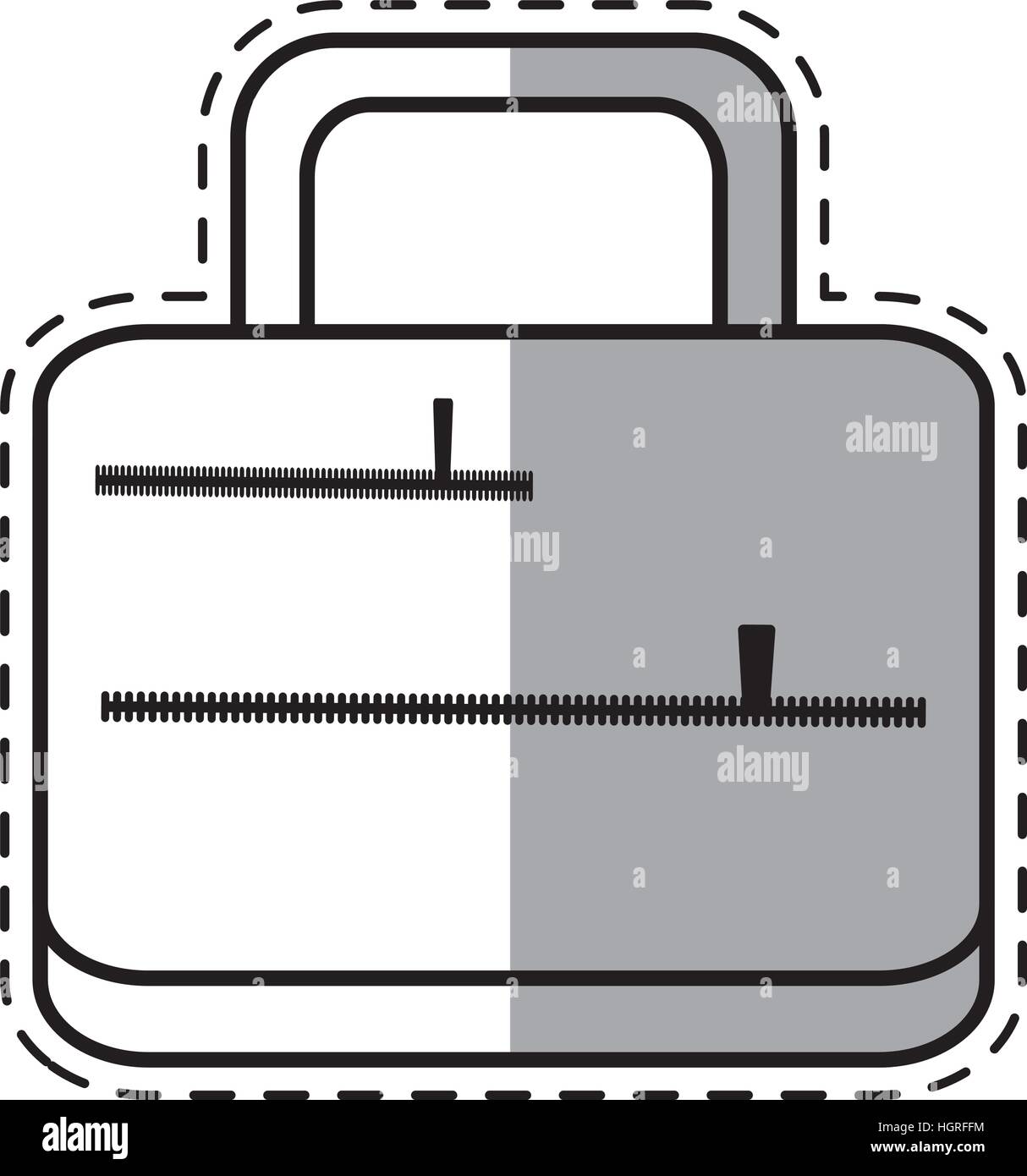 suitcase travel equipment shadow vector illustration eps 10 Stock ...