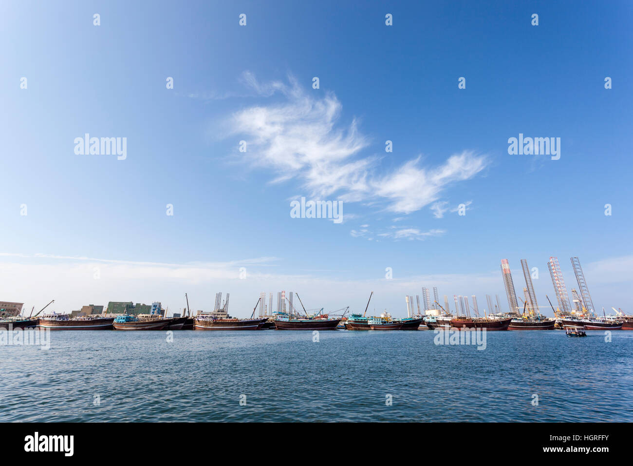 Dhow docks hi-res stock photography and images - Alamy