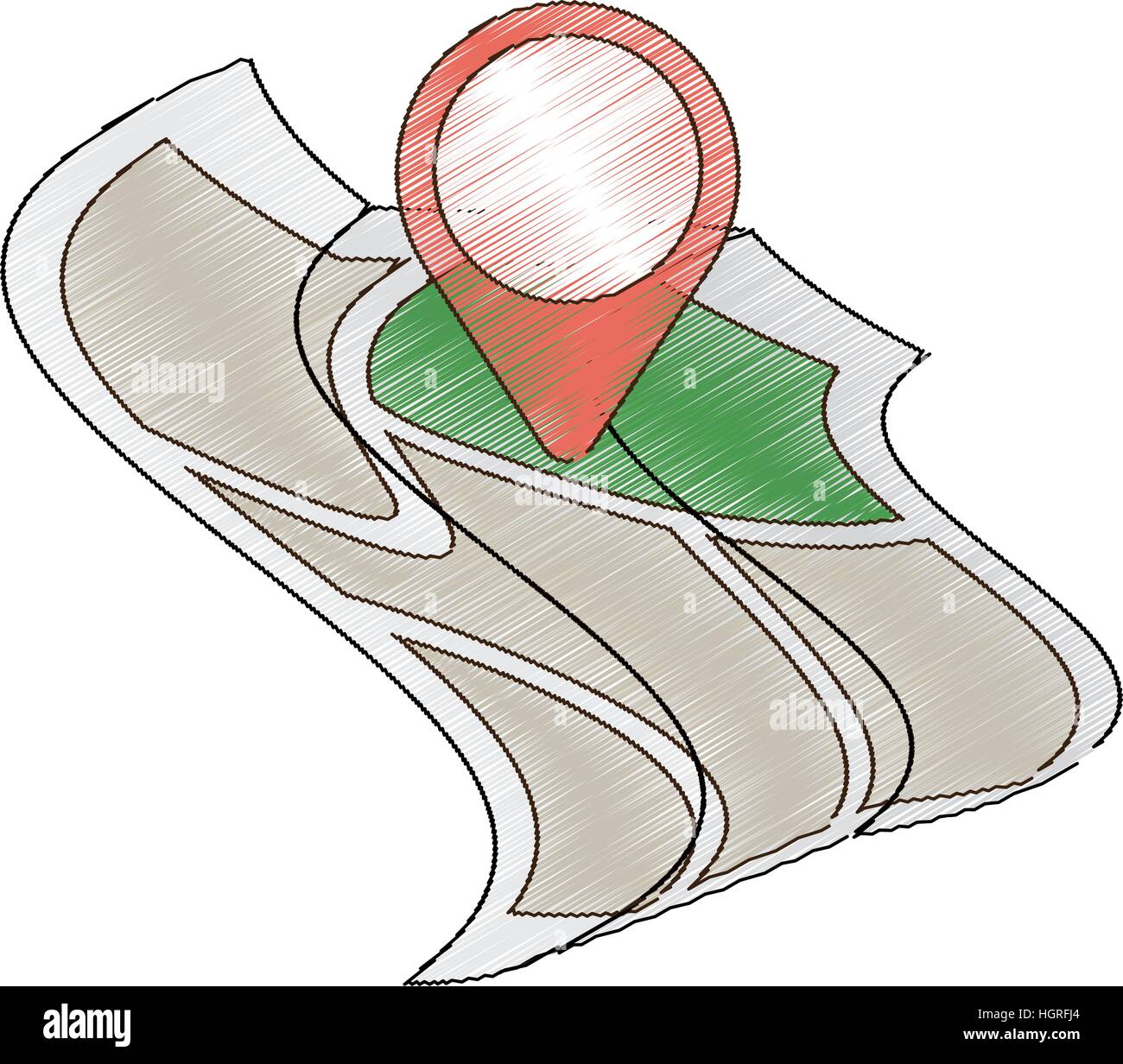 drawing map world pointer destination travel vector illustration eps 10 ...