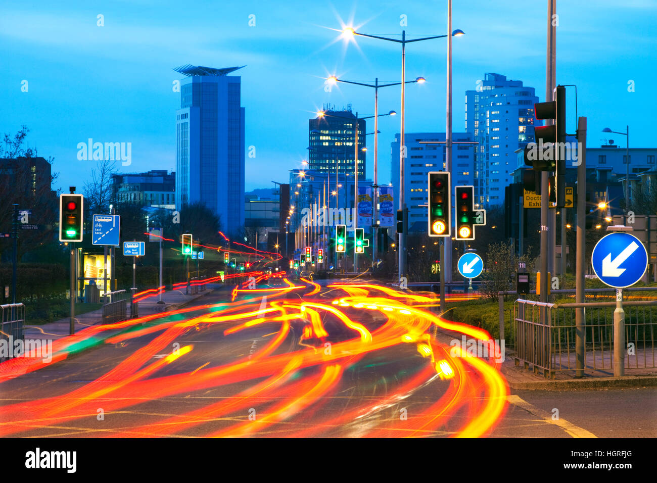 Traffic cardiff hi-res stock photography and images - Alamy