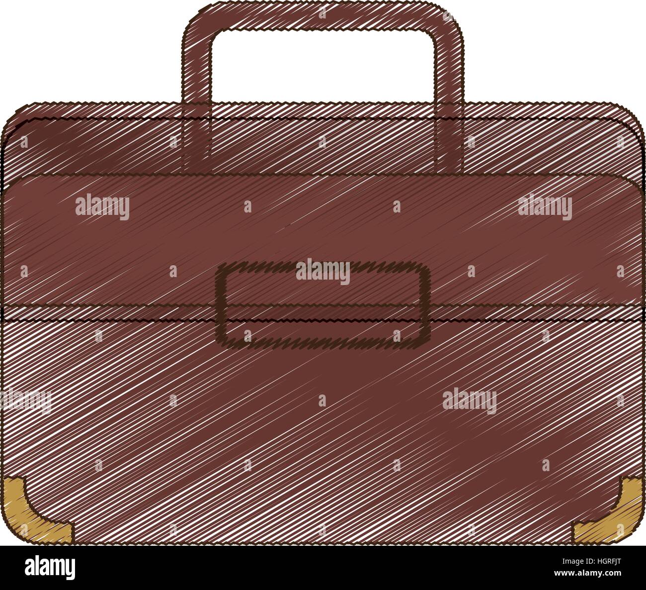 drawing portfolio suitcase travel business vector illustration eps 10 ...