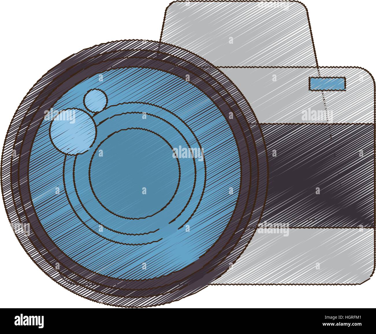 drawing photo camera picture vacation travel vector illustration eps 10 ...