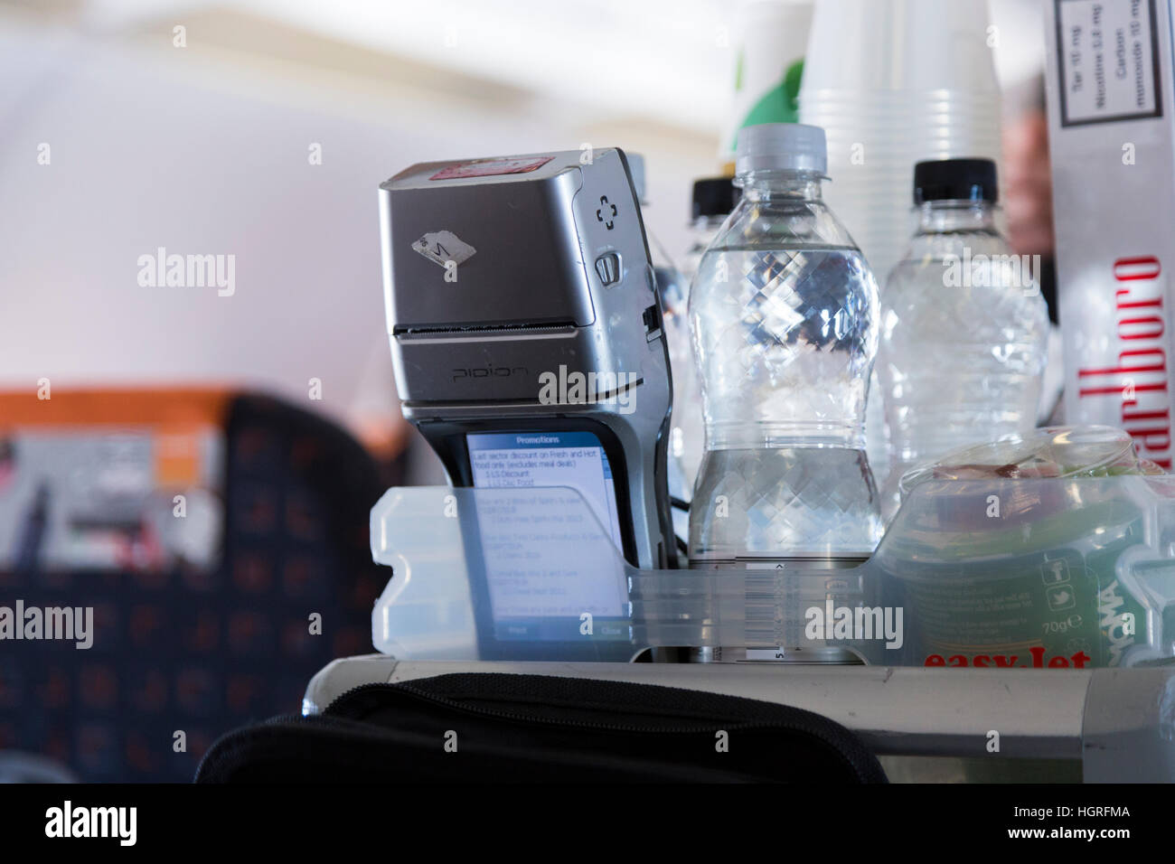 Plane drinks pay hi-res stock photography and images - Alamy