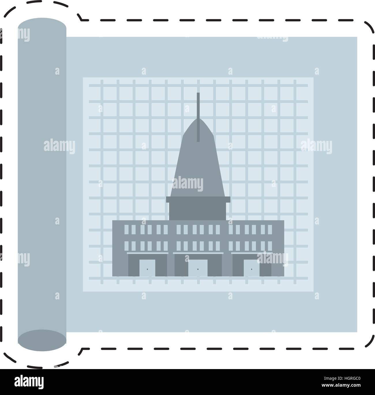 architecture plans building structure cut line vector illustration eps ...