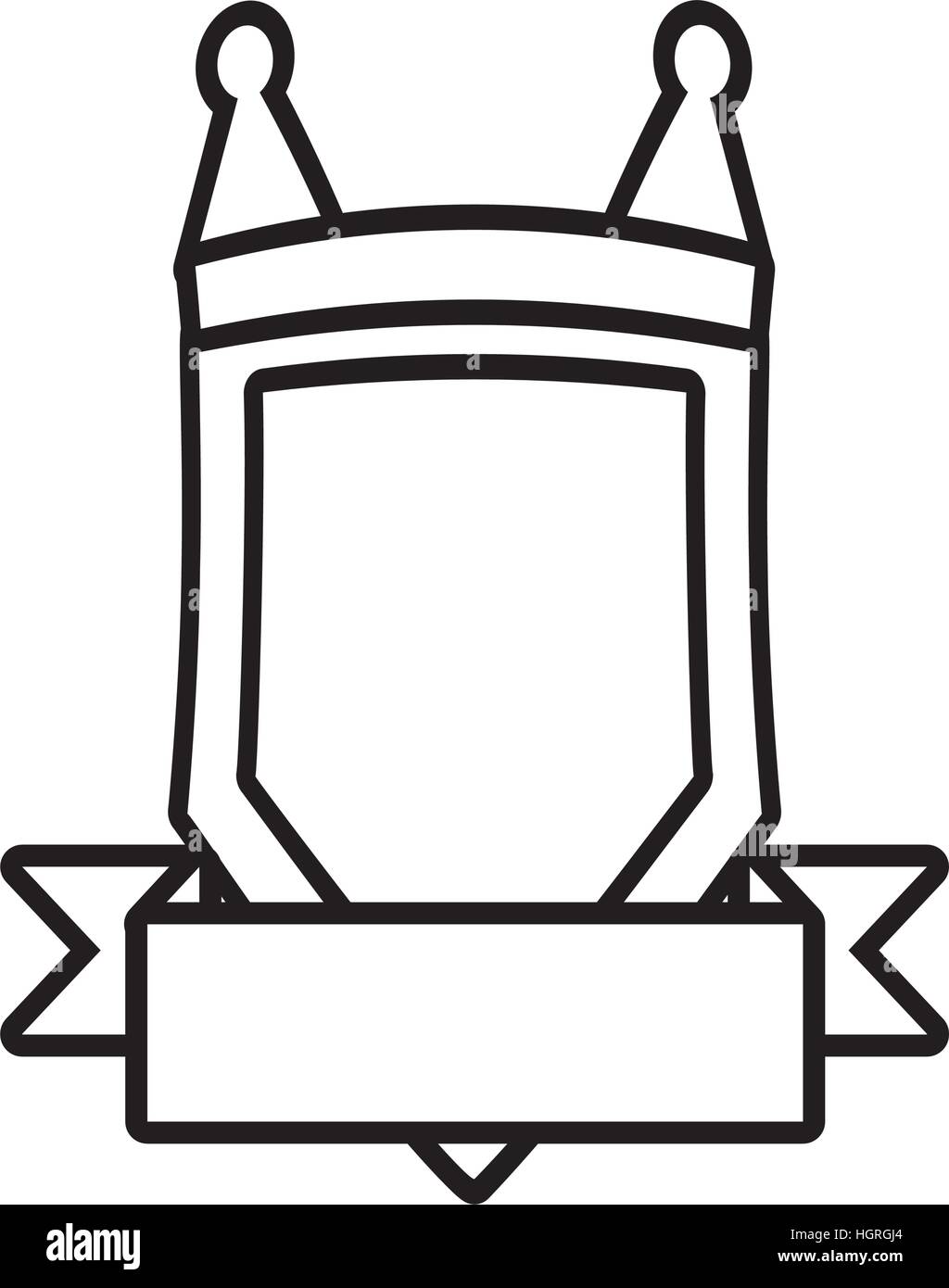 Shield element sticker outline Stock Vector Images - Alamy