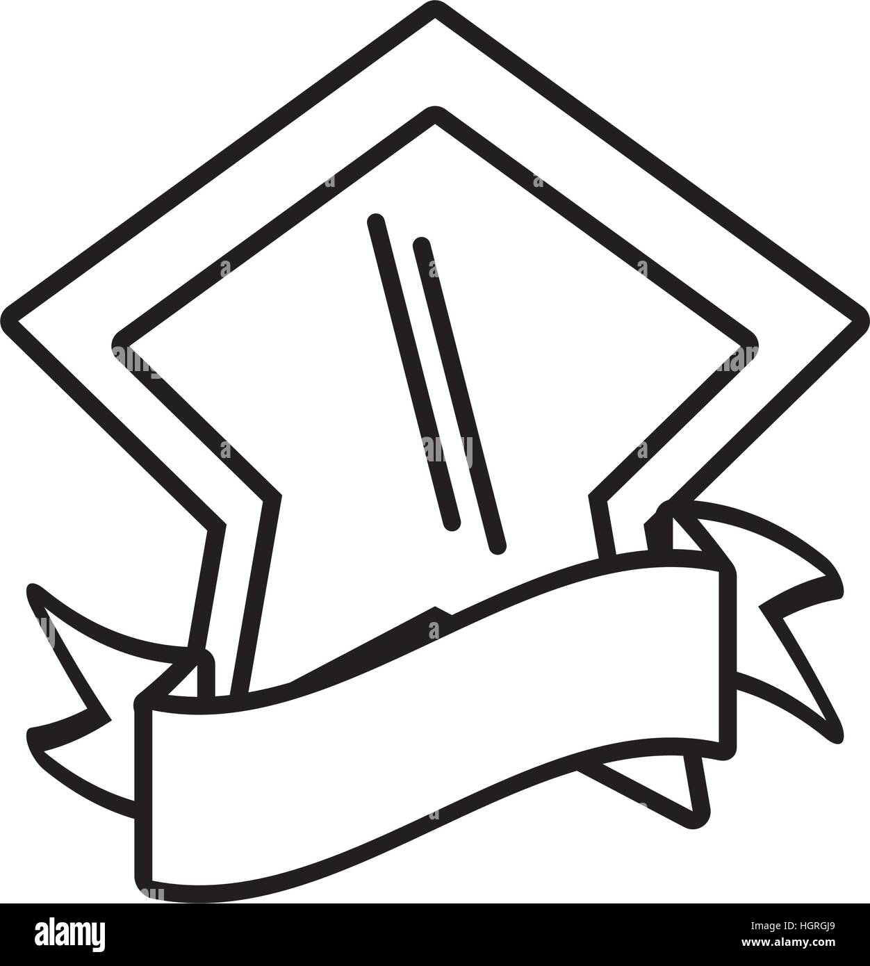 shield shape star and ribbon outline empty vector illustration eps 10 ...