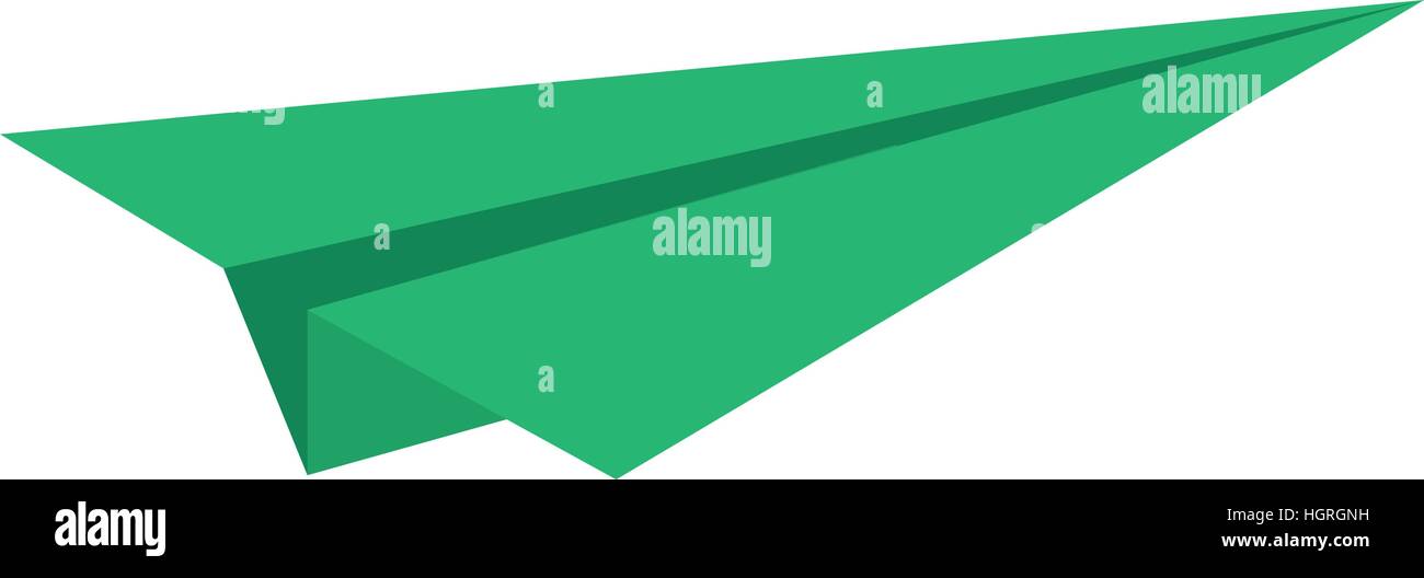 green paper plane model air vector illustration eps 10 Stock Vector ...