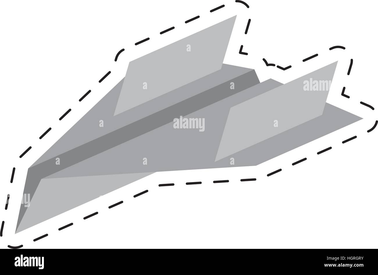 paper plane different launch fly cut line vector illustration eps 10 ...