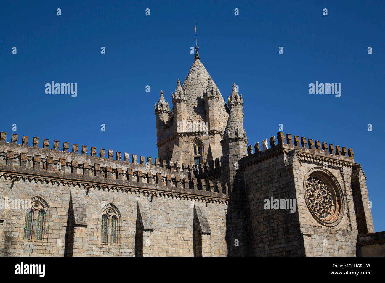 Evora Cathedral, Evora, UNESCO World Heritage Site, Portugal Stock ...