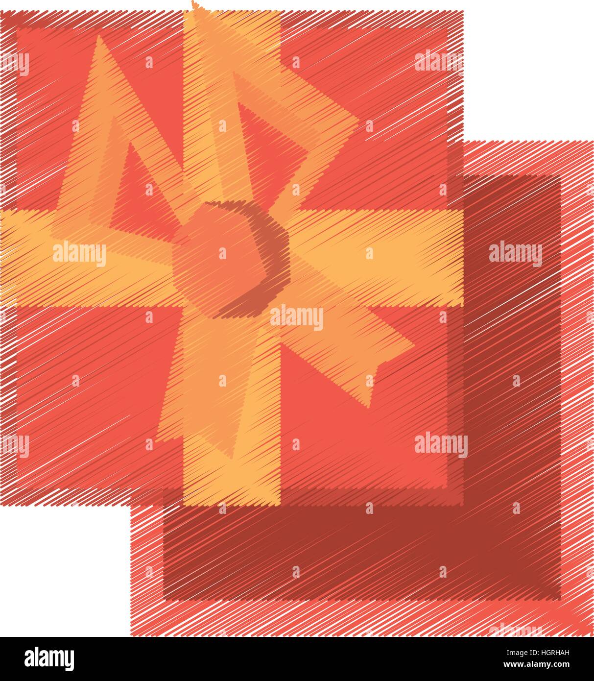 drawing open gift box party present icon vector illustration eps 10 ...