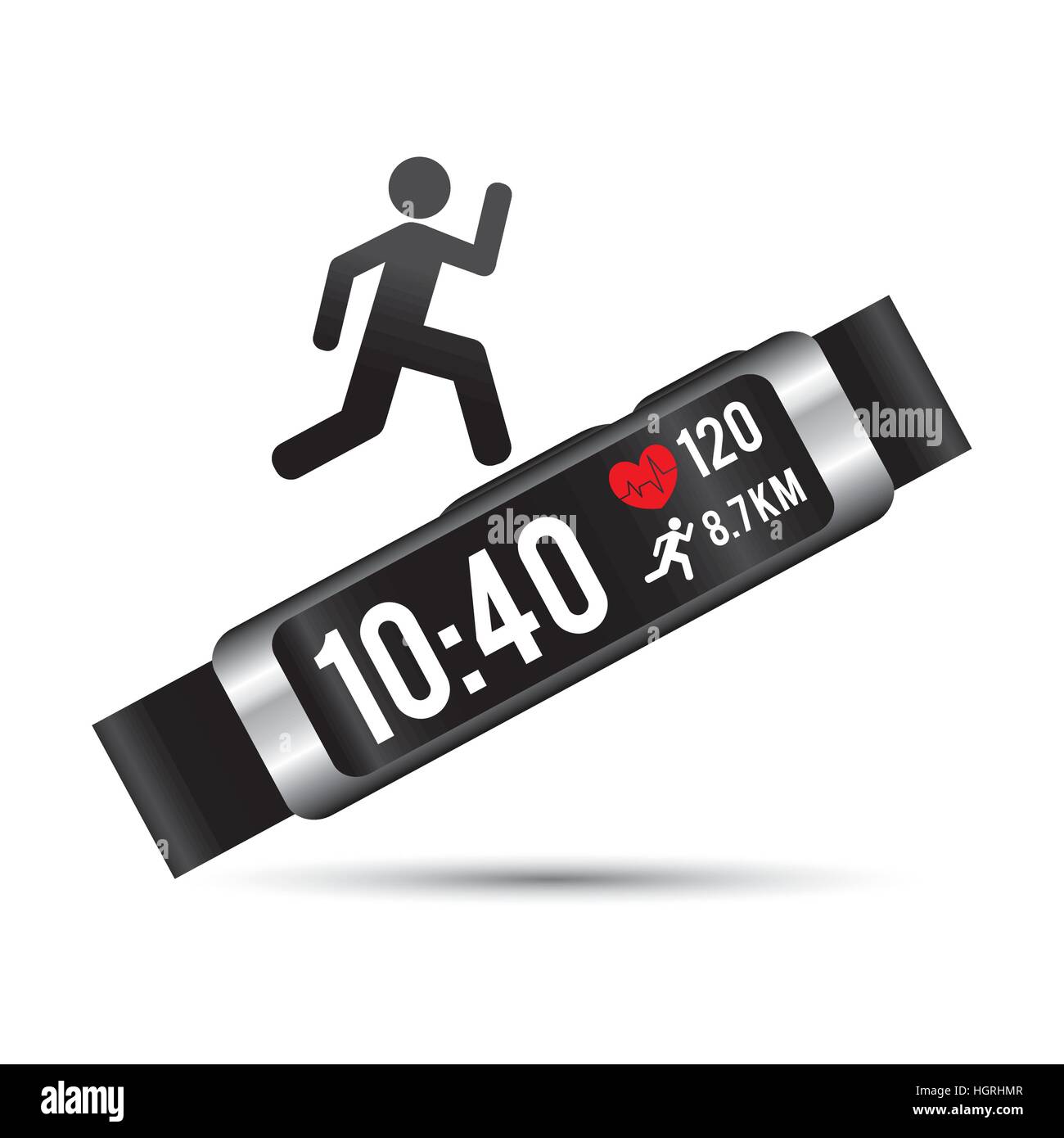smart wristband tracker fitness wearable technology vector illustration ...