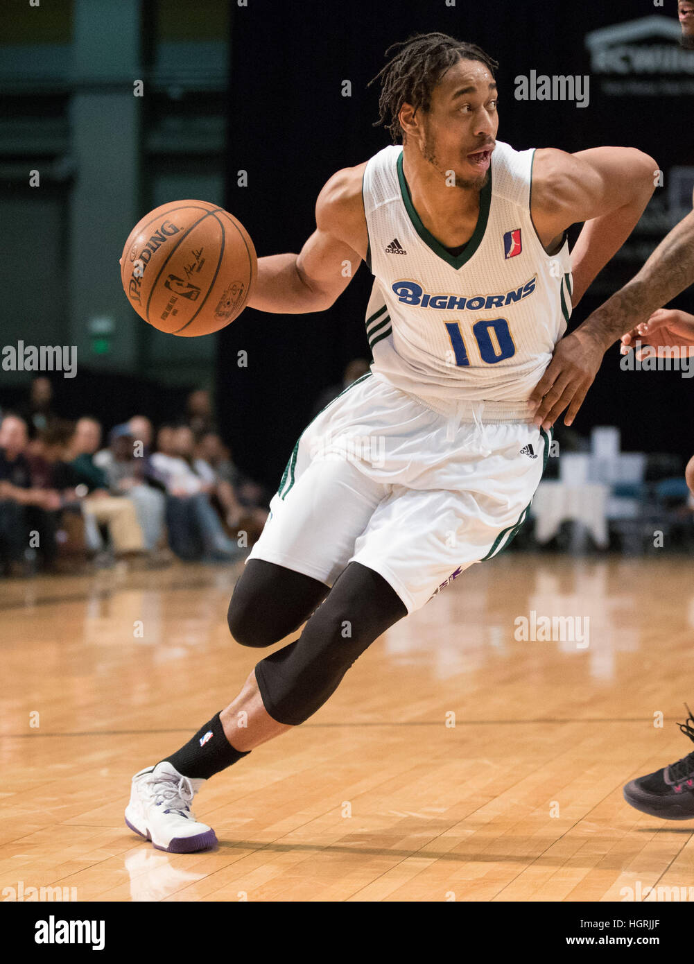 Reno, Nevada, USA. 11th Jan, 2017. Reno Bighorn Guard ISAIAH COUSINS ...