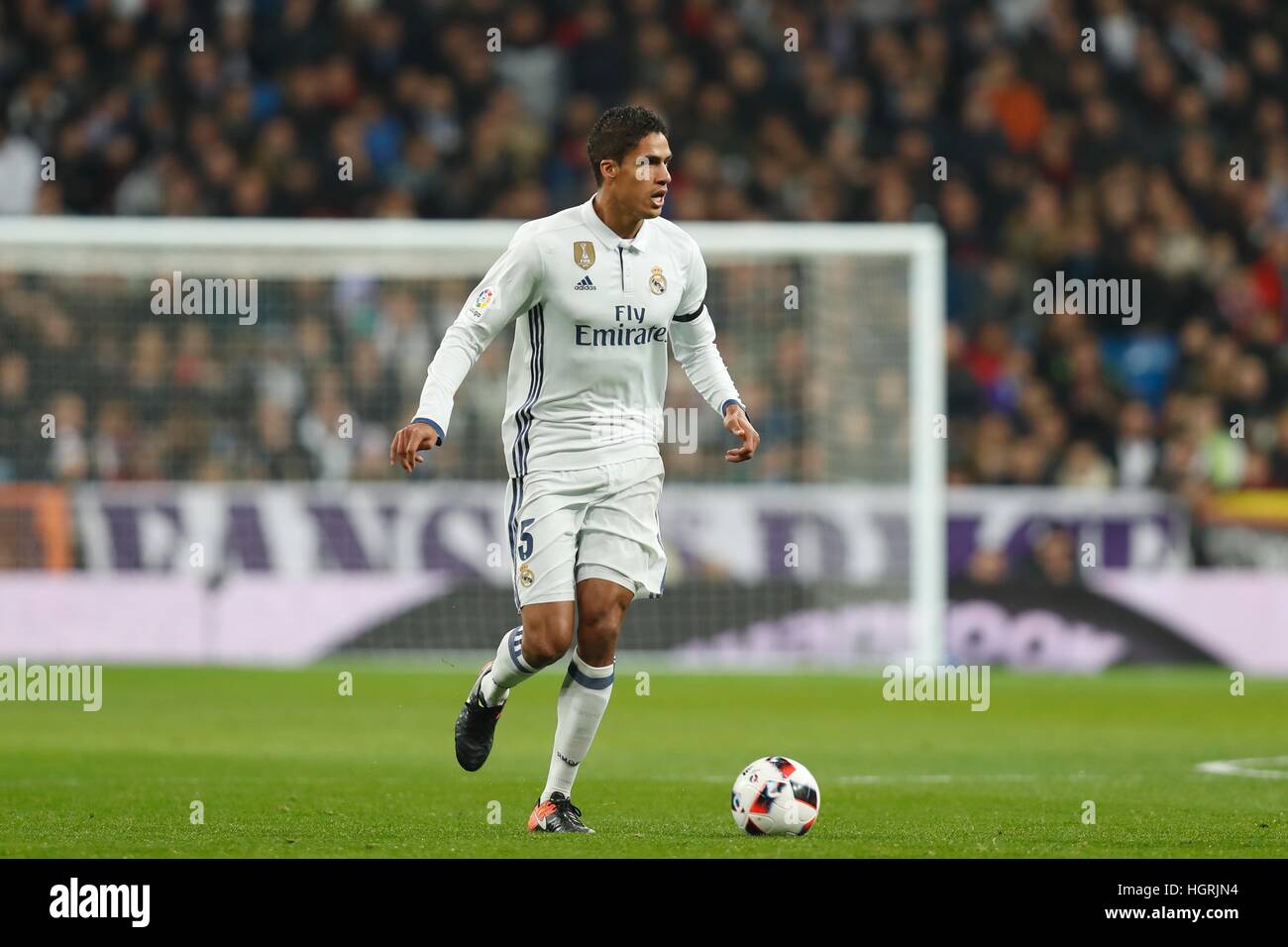 Madrid, Spain. 4th Jan, 2017. Raphael Varane (Real) Football/Soccer ...