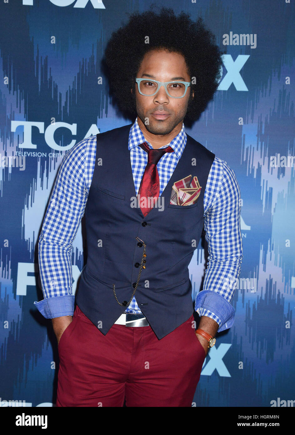 Los Angeles, USA. 11th Jan, 2017. Johnathan Fernandez arriving at the ...