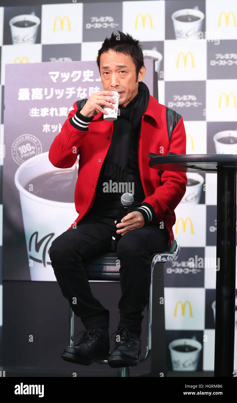 Tokyo, Japan. 12th Jan, 2017. Japanese actor Toshio Kakei attends a ...