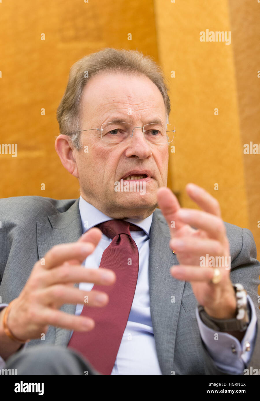 Geneva, Switzerland. 19th Dec, 2016. Michael Moller, the Director ...