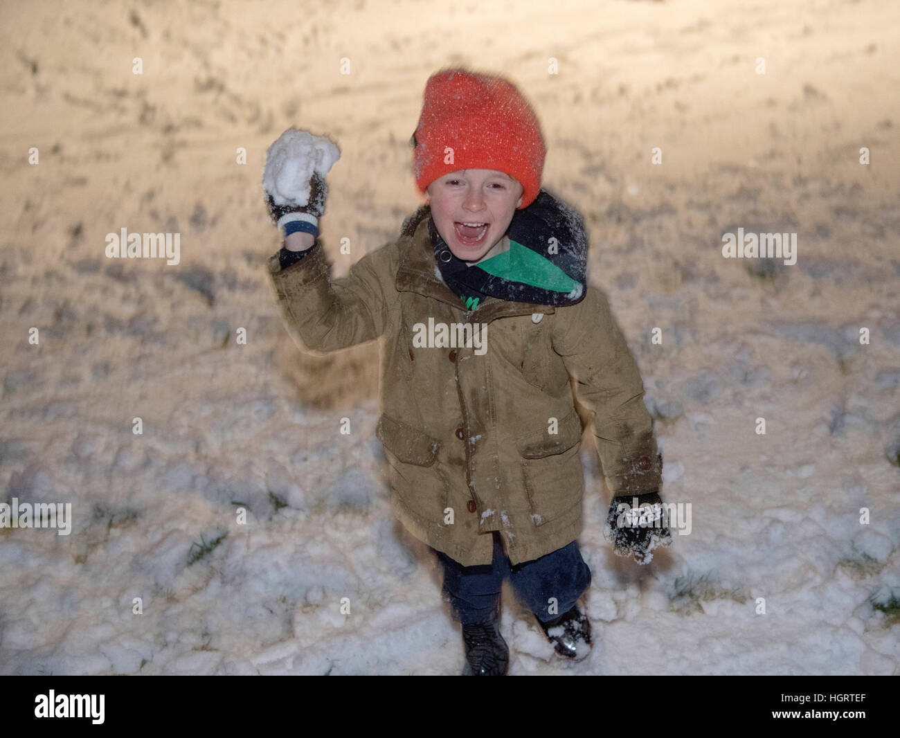 Eccles, Aylesford, Kent, UK. 12 January 2017. Weather - Blizzard ...