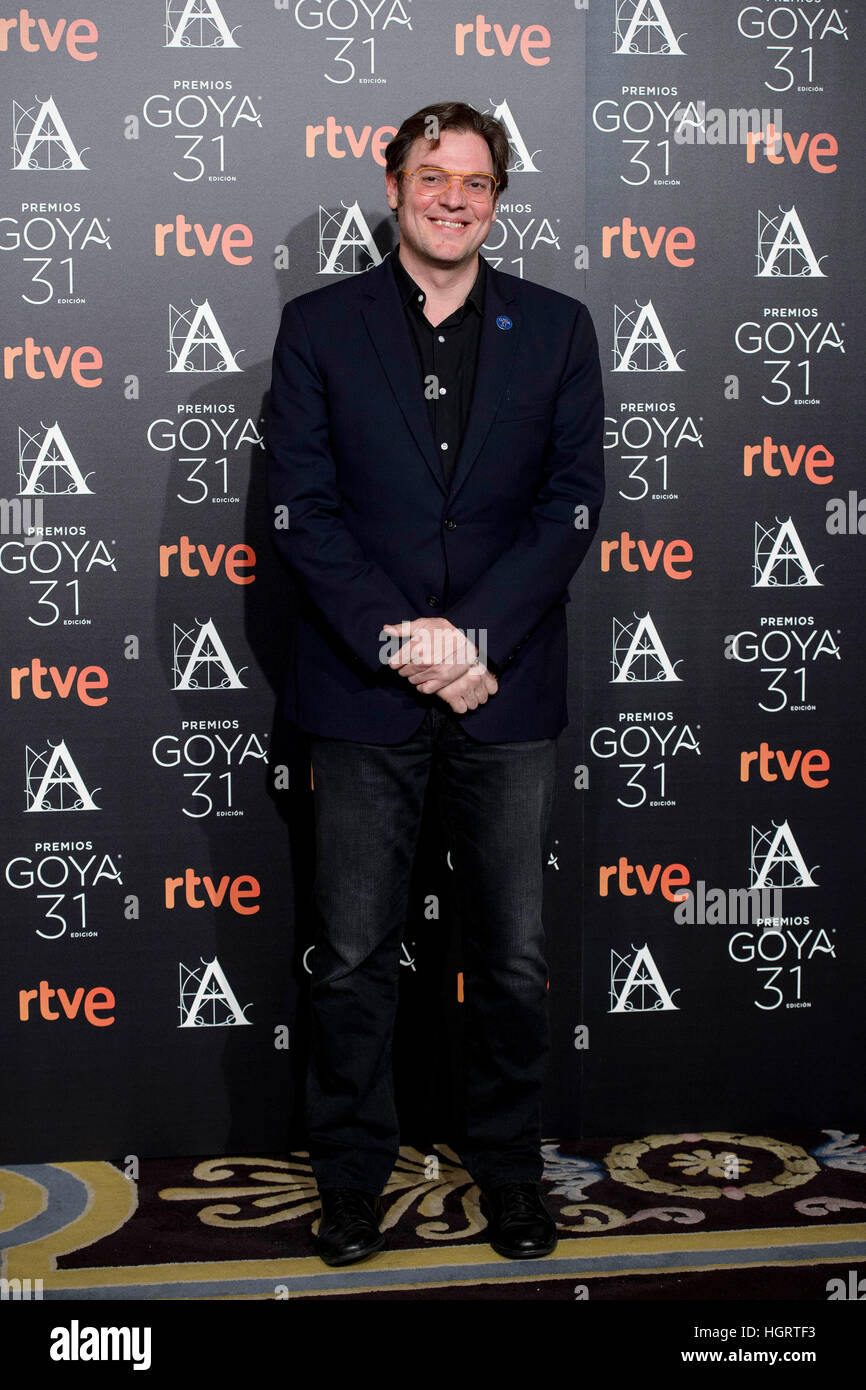 Madrid, Spain. 12th Jan, 2017. Actor Jordi Llodra attending the 31th ...