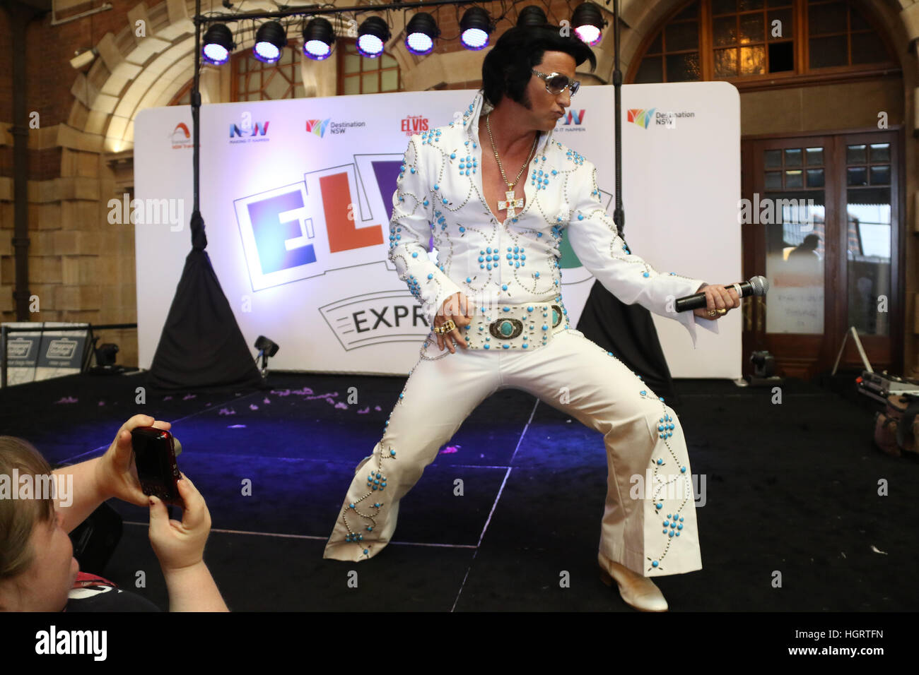 Sydney, NSW, Australia. 12 January 2017. The Elvis Express train ...