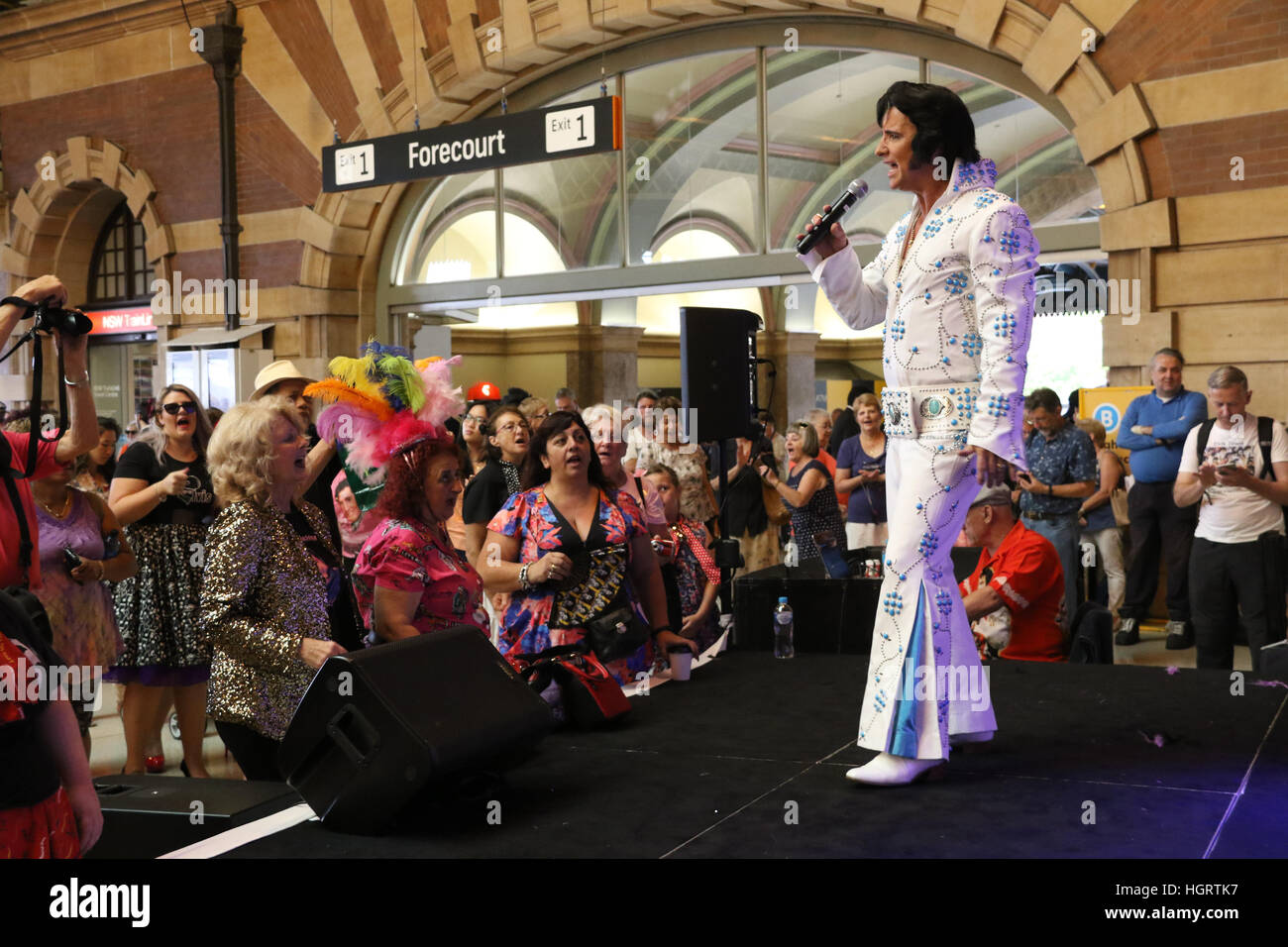 Sydney, NSW, Australia. 12 January 2017. The Elvis Express train ...