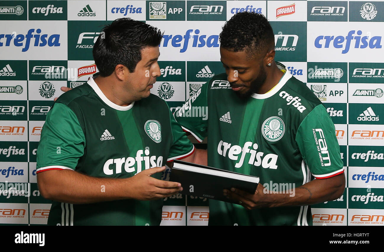 Sao Paulo, Brazil. 12th Jan, 2017. The player Michel Bastos is ...