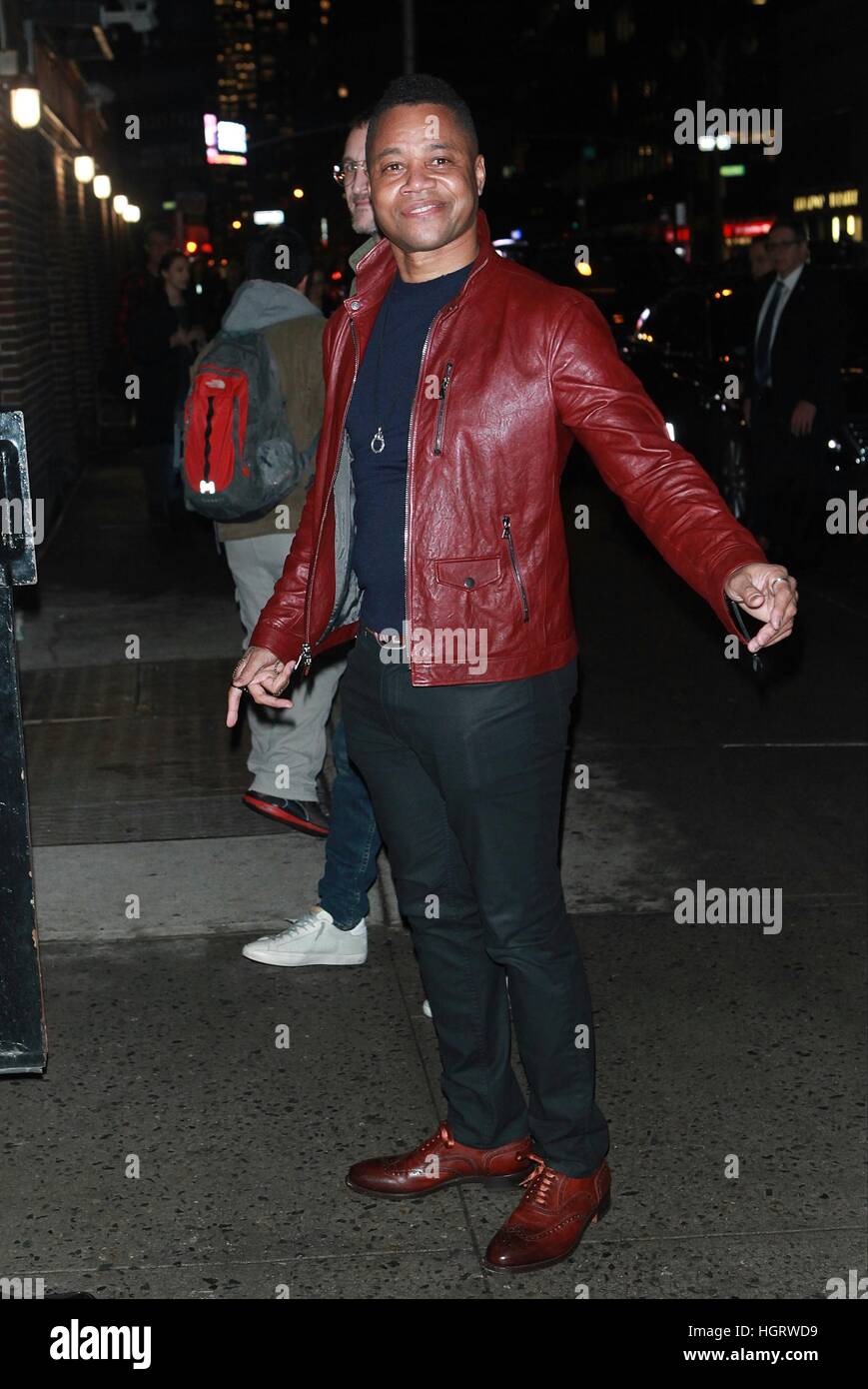 New York, USA. 12th Jan, 2017. Cuba Gooding Jr. at The Late Show With ...