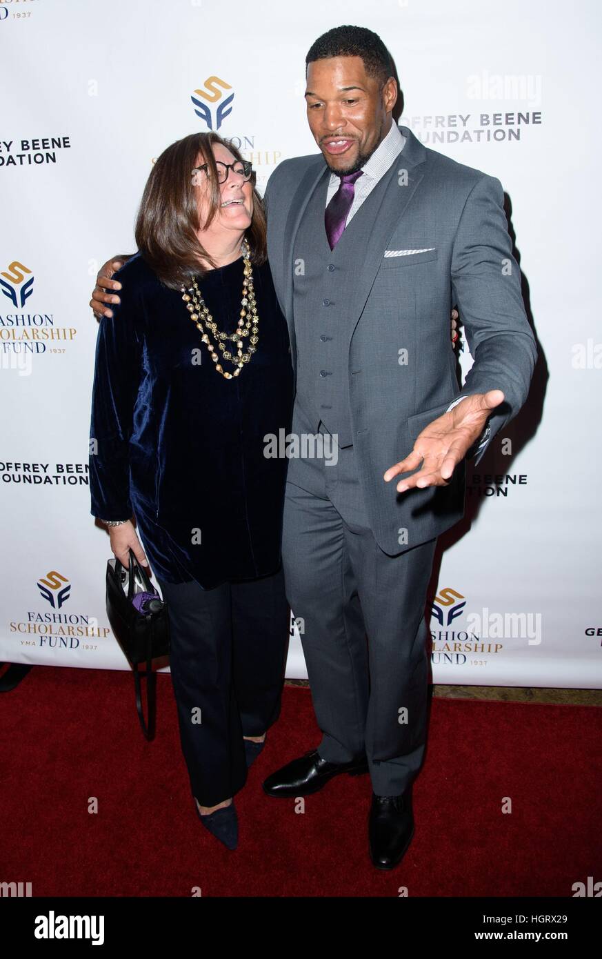 New York, USA. 12th Jan, 2017. Fern Mallis, Michael Strahan at arrivals ...