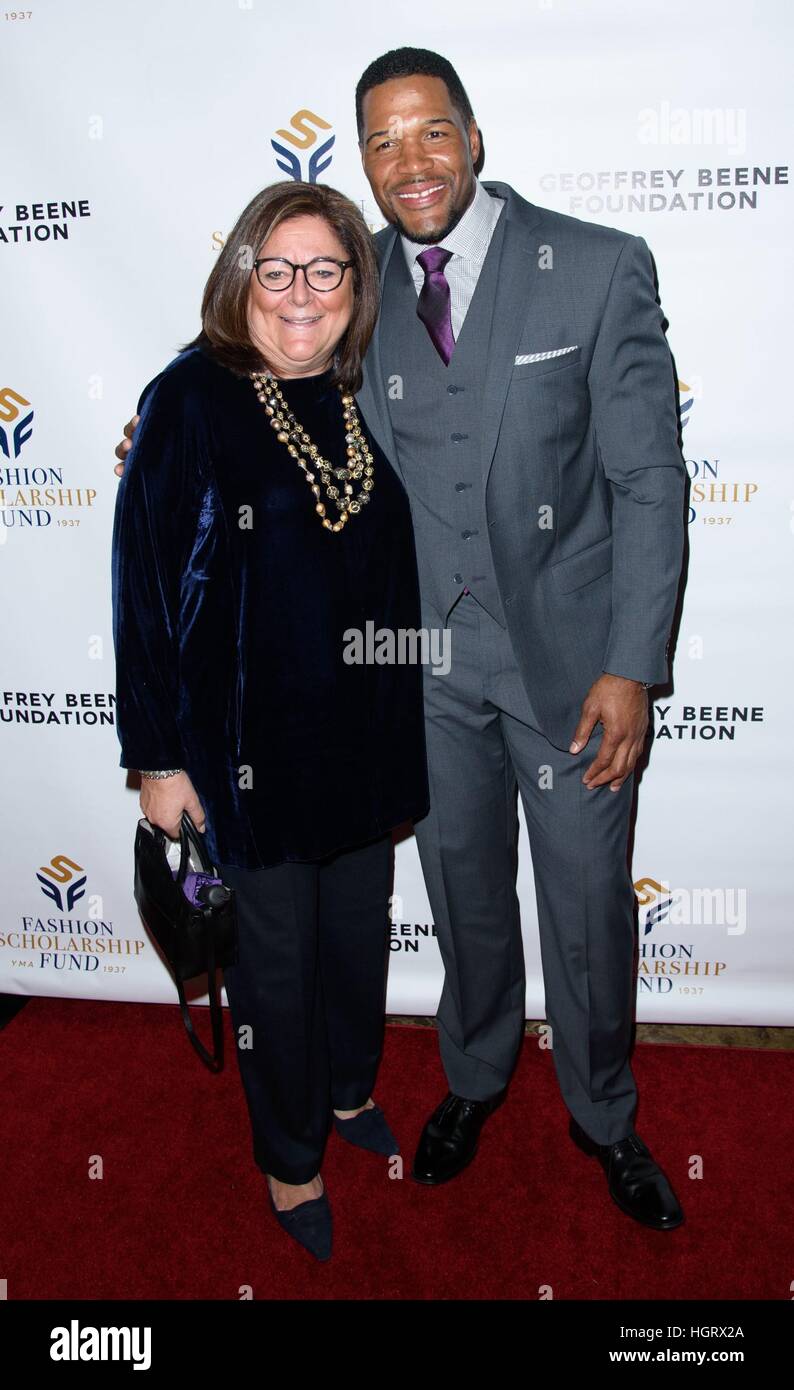 New York, USA. 12th Jan, 2017. Fern Mallis, Michael Strahan at arrivals ...