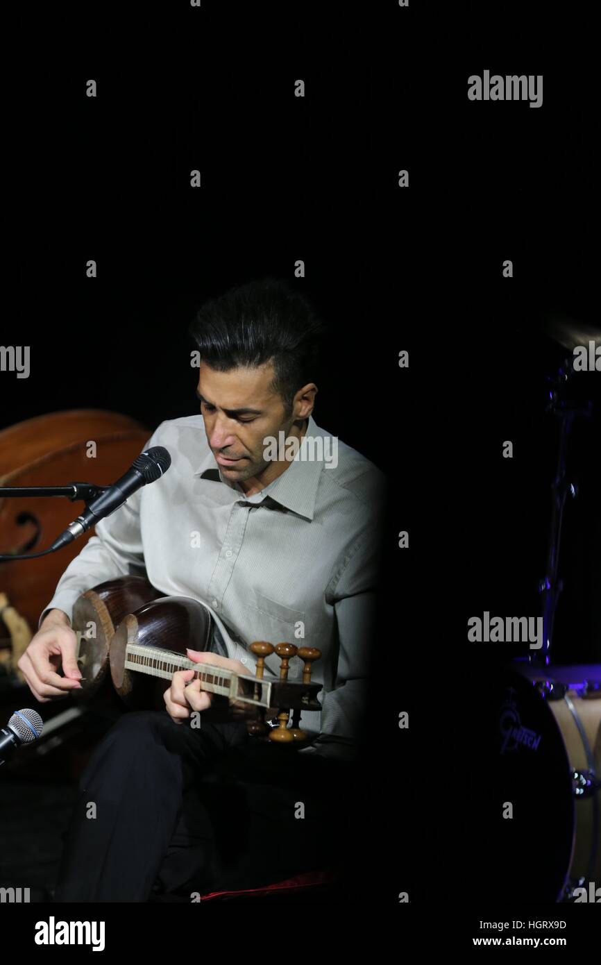 Frankfurt, Germany. 12th Jan, 2017. Iranian singer, instrumentalist and ...