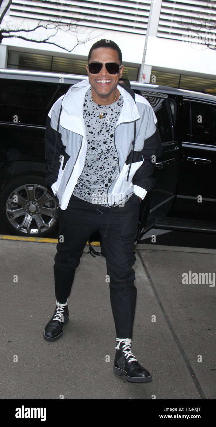 New York City, USA, 12th Jan, 2017. Maxwell seen arriving to the Harry ...
