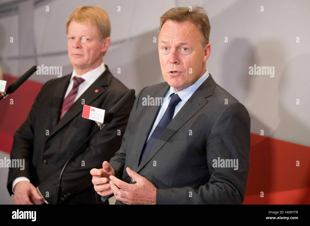 Berlin, Germany. 13th Jan, 2017. SPD parliamentary group chairman ...