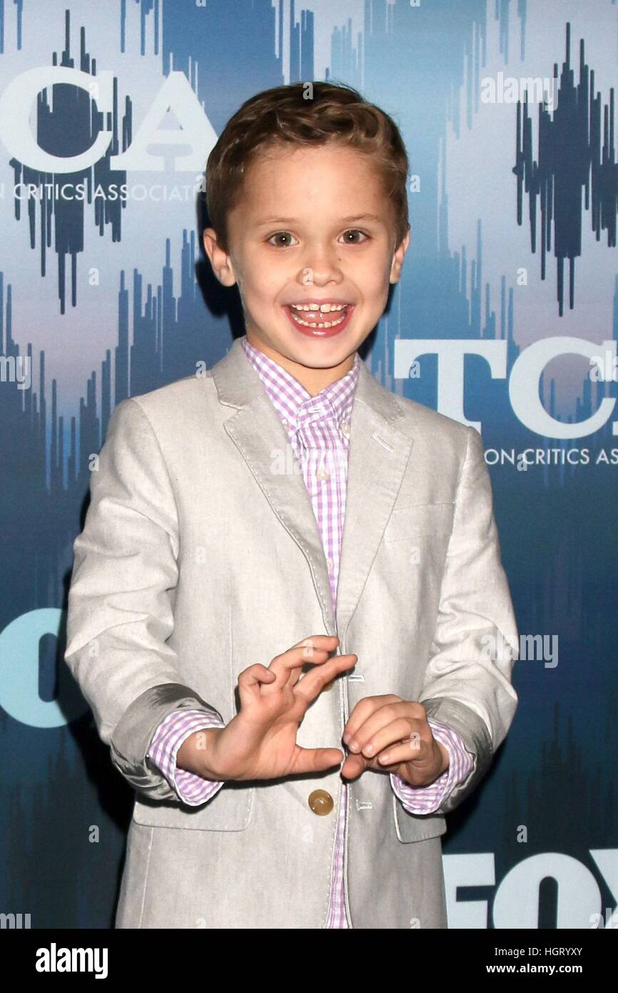 Pasadena, CA. 11th Jan, 2017. Jack Stanton at arrivals for 2017 FOX TCA ...