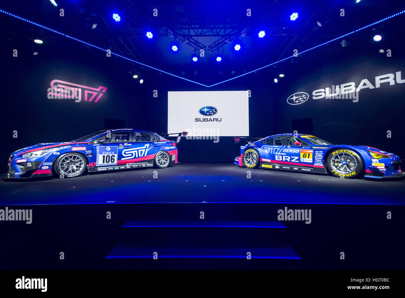 Tokyo, Japan. 13th Jan, 2017. The Subaru to debut BRZ STI Sport concept on display at Tokyo Auto ...