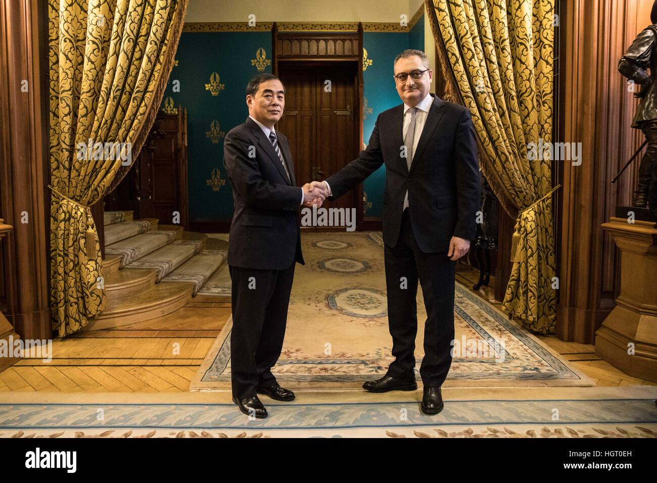 Moscow, Russia. 12th Jan, 2017. China's Assistant Foreign Minister Kong ...
