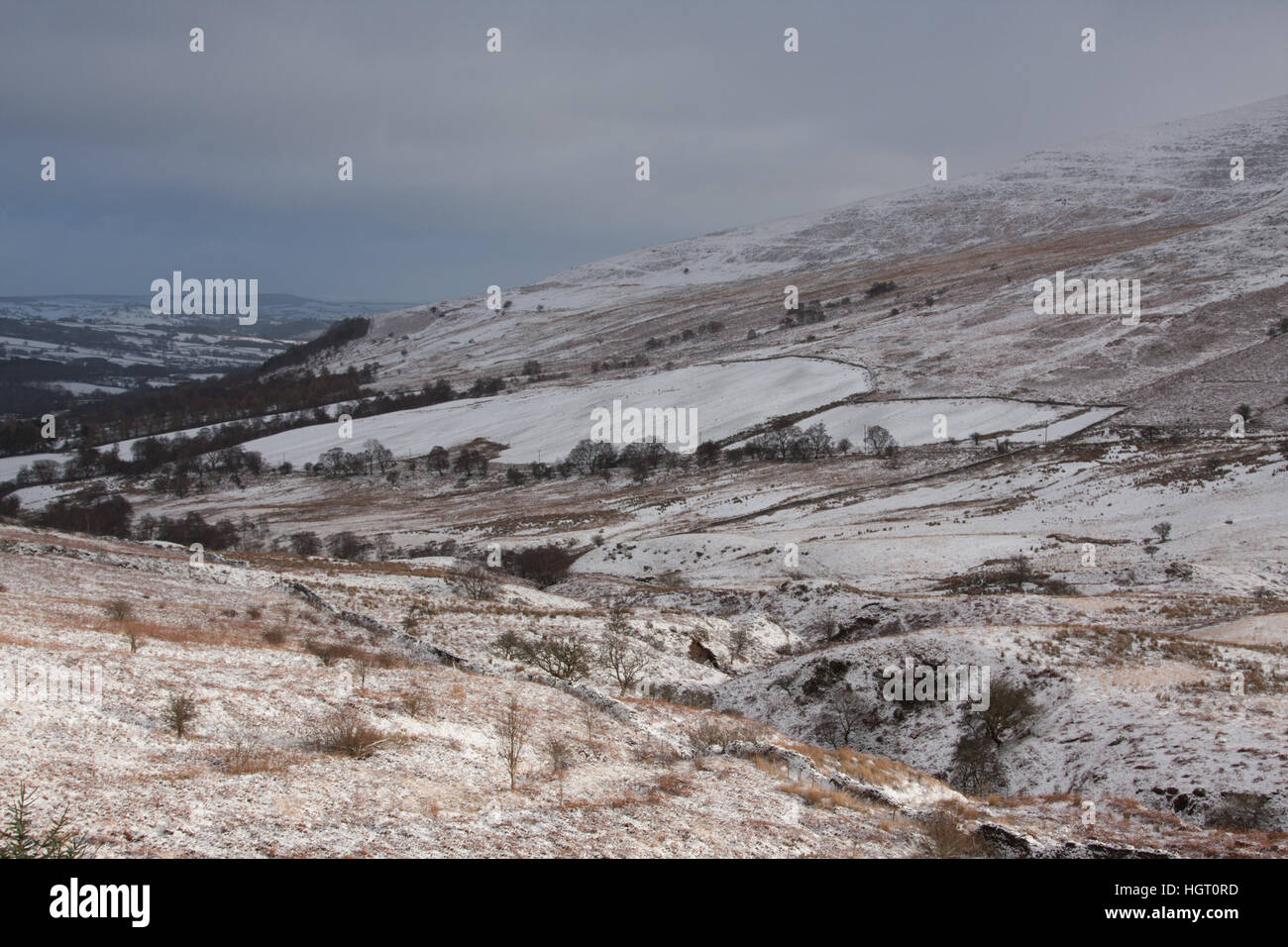 Brecon Beacons, Powys, South Wales, UK. 13th Jan, 2017. UK weather ...