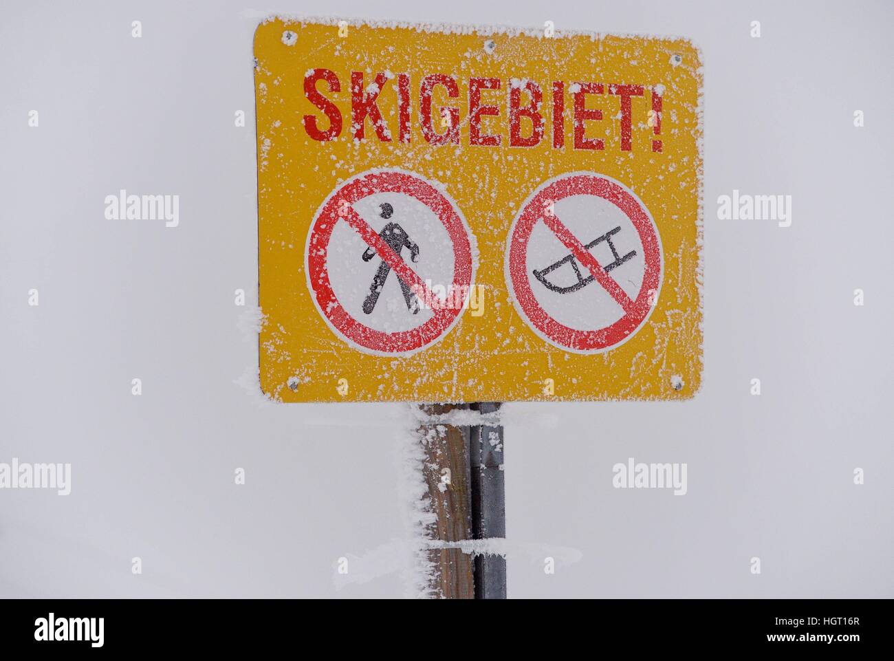 Torfhaus, Germany. 09th Jan, 2017. A snow covered sign that says ...