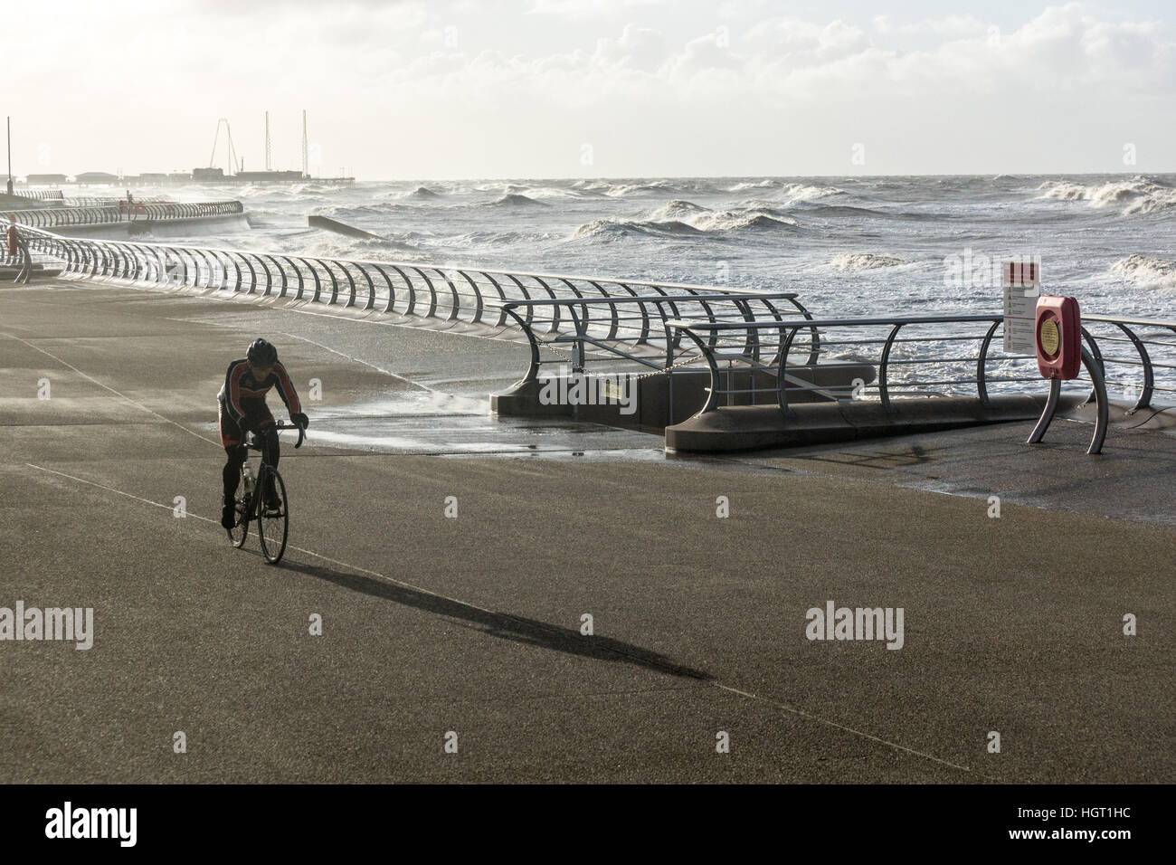 Blackpool, UK. 13th Jan, 2017. Weather. A cold and stormy start to the ...