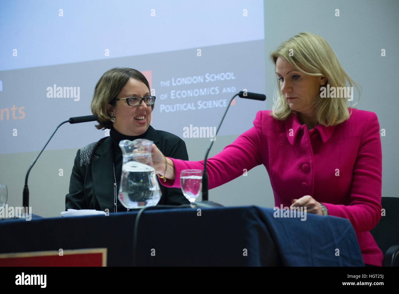 London, UK. 12th January 2017. Dr Jennifer Jackson Preece (L ...