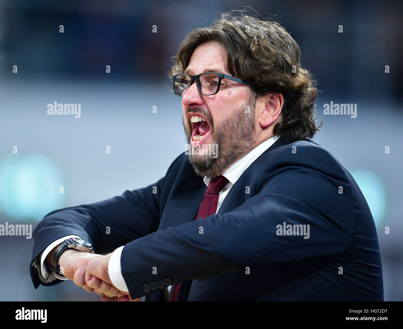 Bamberg, Germany. 5th Jan, 2017. Bamberg's coach Andrea Trinchieri ...