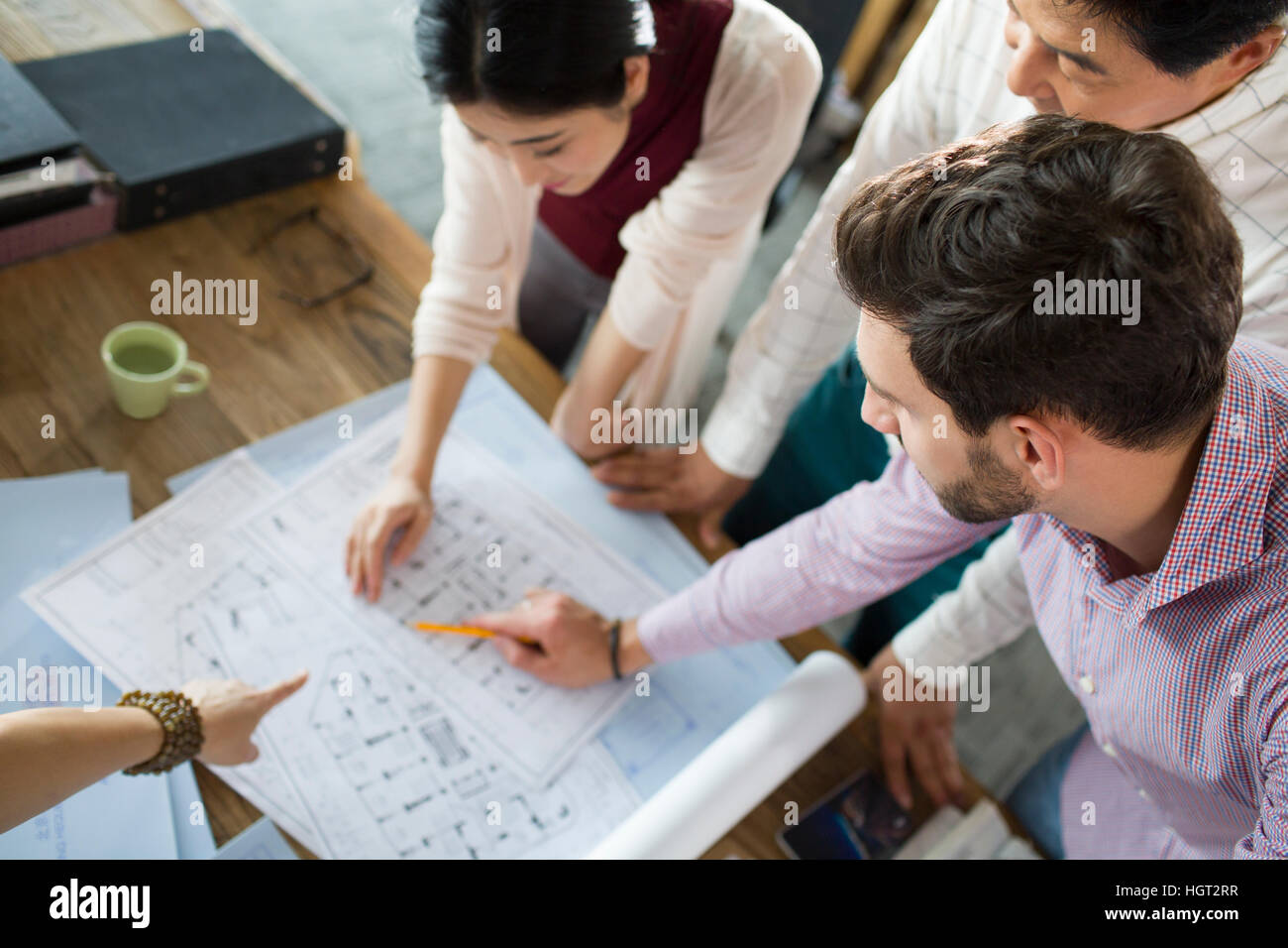 Architects working in the office Stock Photo - Alamy