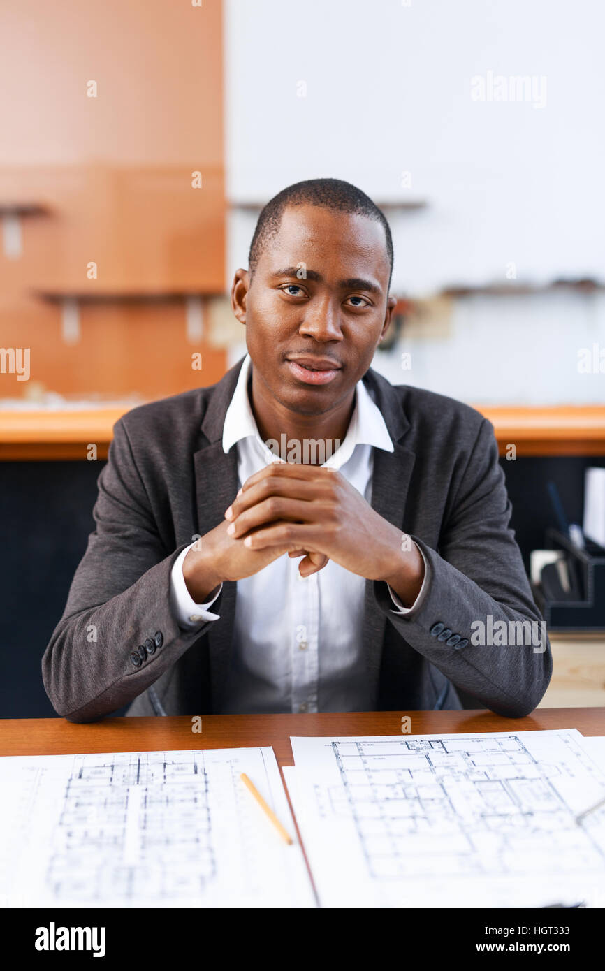 African american man drafting hi-res stock photography and images - Alamy