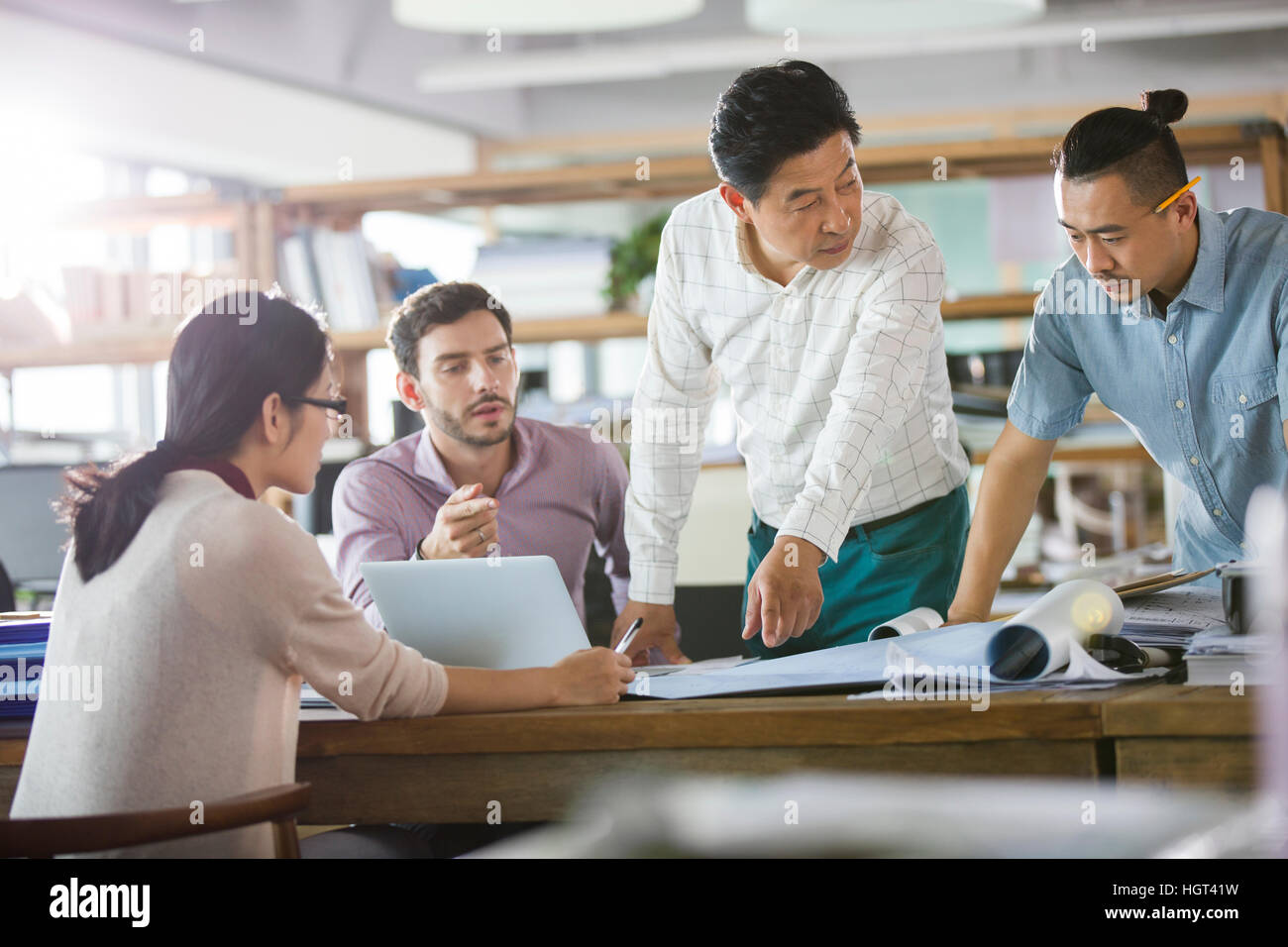 Architects talking in the office Stock Photo - Alamy