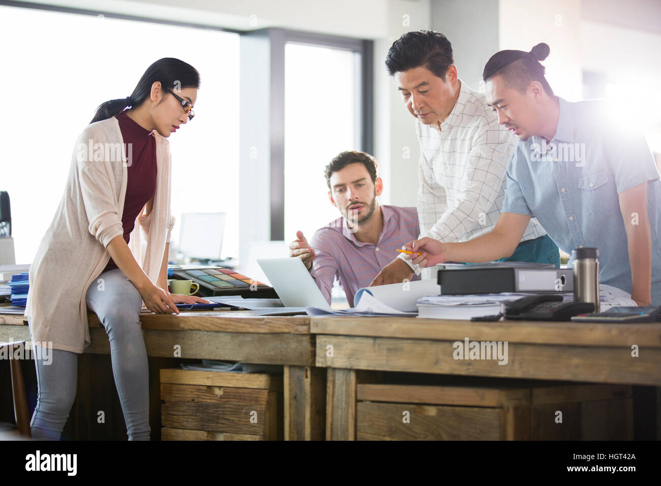 Architects talking in the office Stock Photo - Alamy