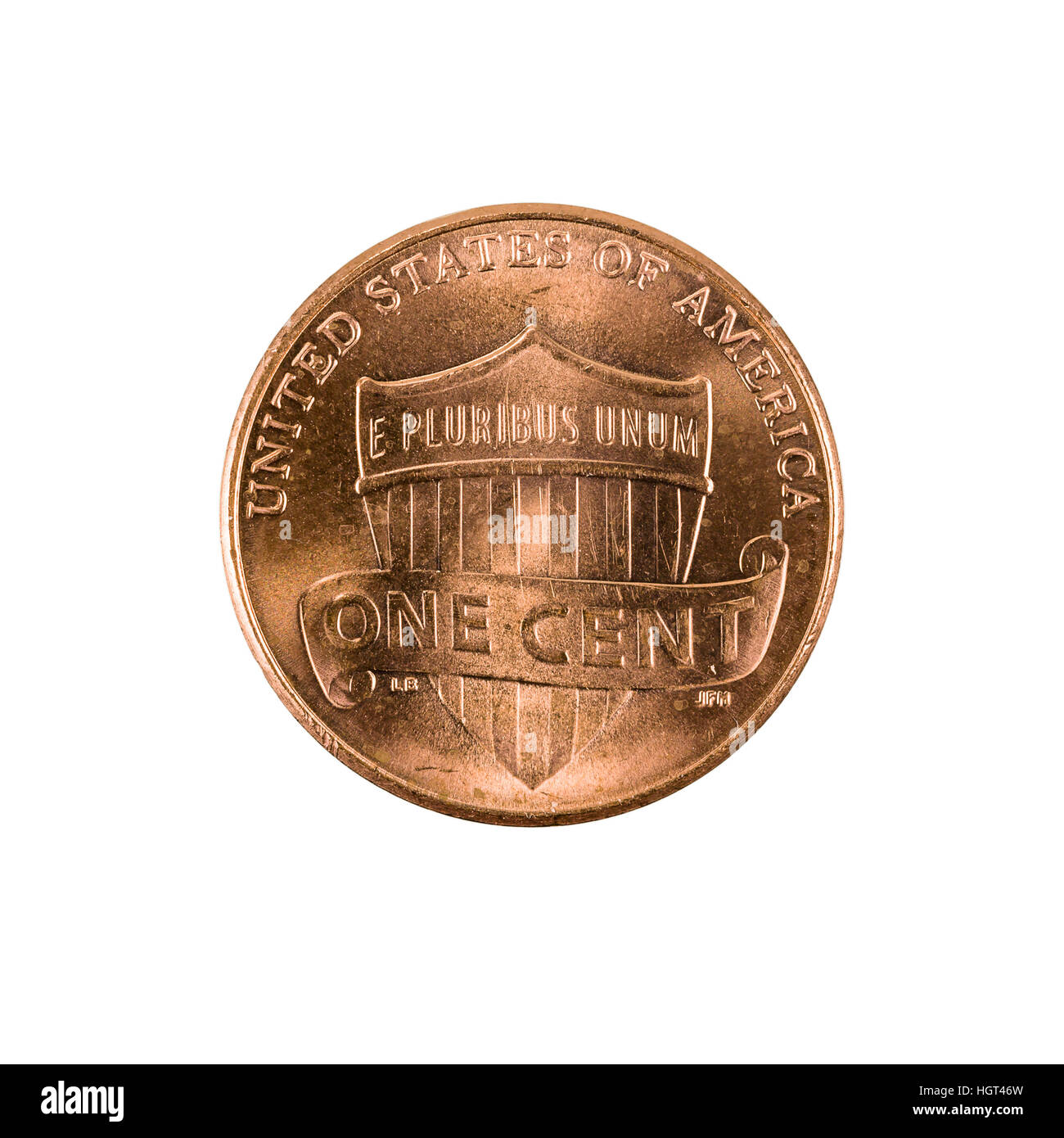 United States one cent coin, penny, minted in 2016, on white background ... United States one cent coin, penny, minted in 2016, on white background ...