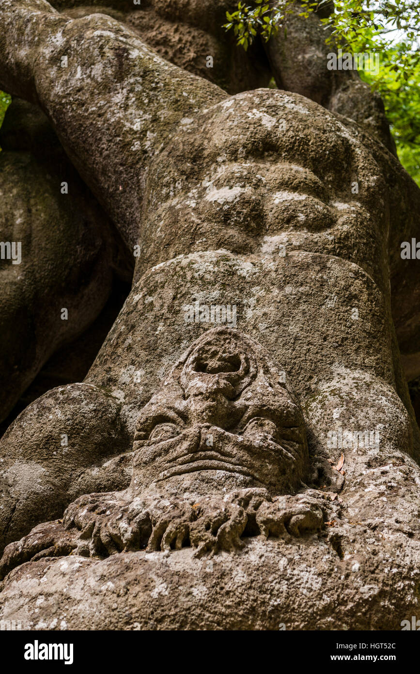 Hercules, Heracles fighting Cacus, Sacro Bosco, Park of the Monsters ...