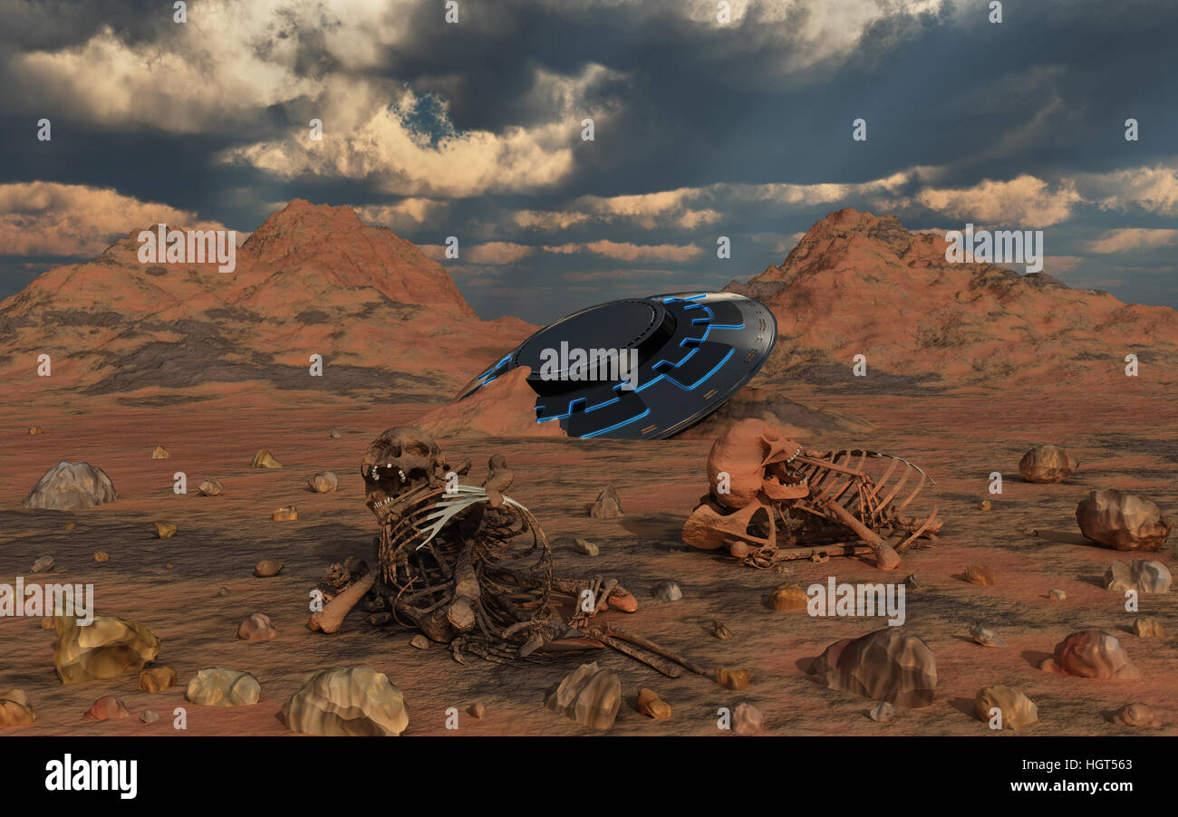 Alien Death Scene Stock Photo - Alamy