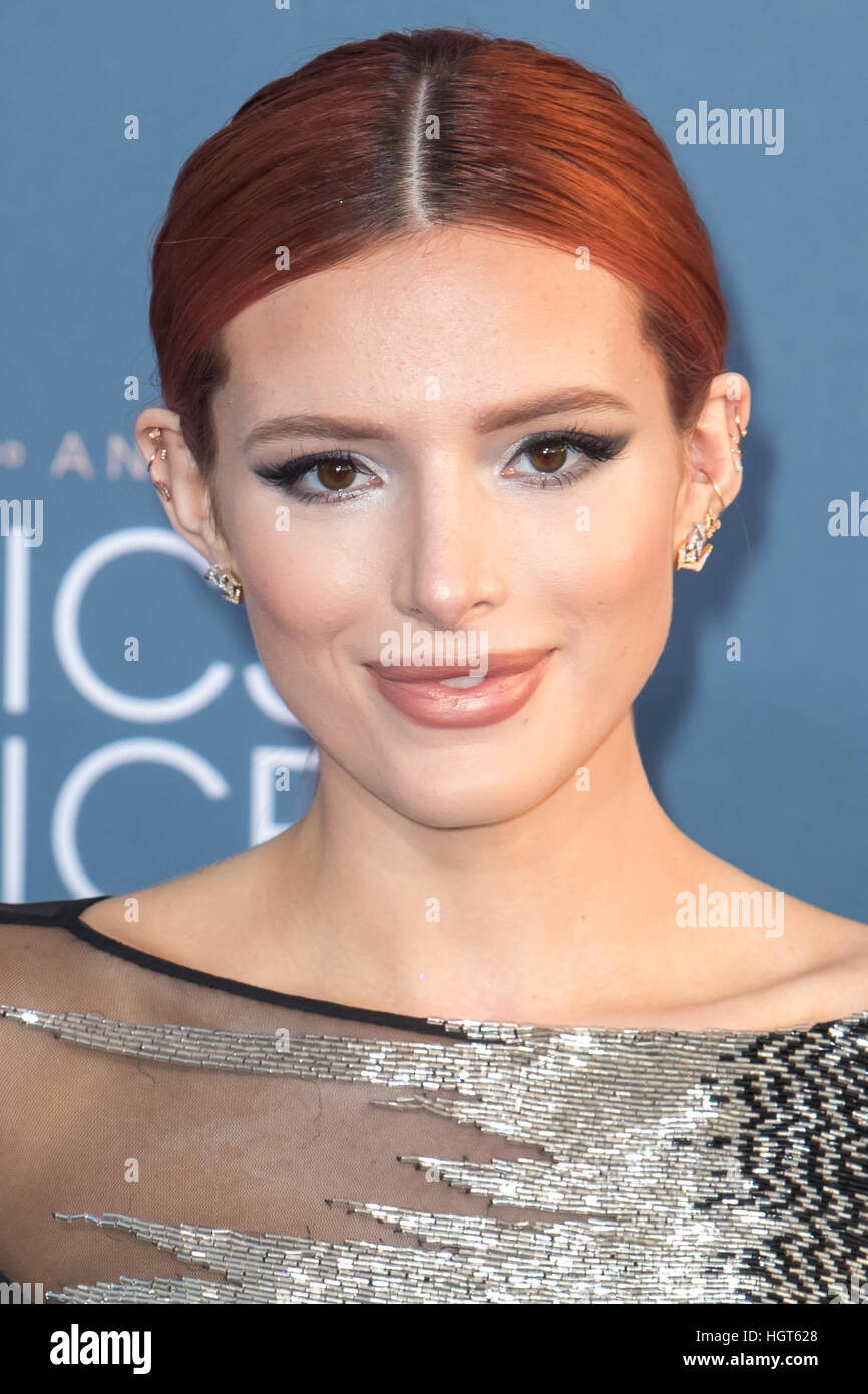 Bella Thorne attending the 22nd Annual Critics' Choice Awards at Barker ...