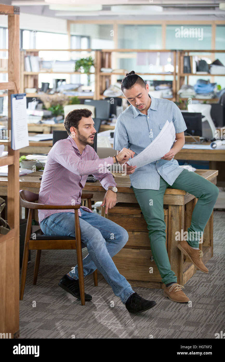 Architects talking in the office Stock Photo - Alamy