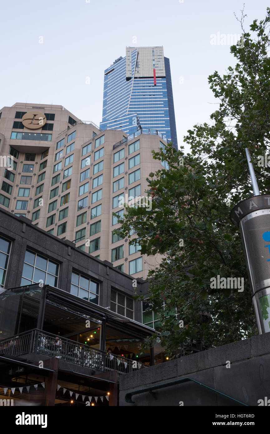 The "Eureka Tower" is Melbourne`s highest building Stock Photo - Alamy