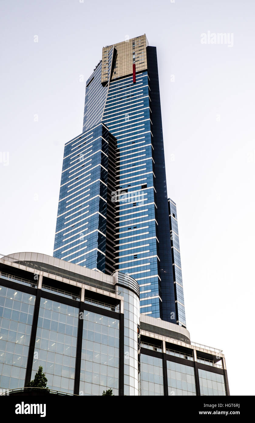 The "Eureka Tower" is Melbourne`s highest building Stock Photo - Alamy